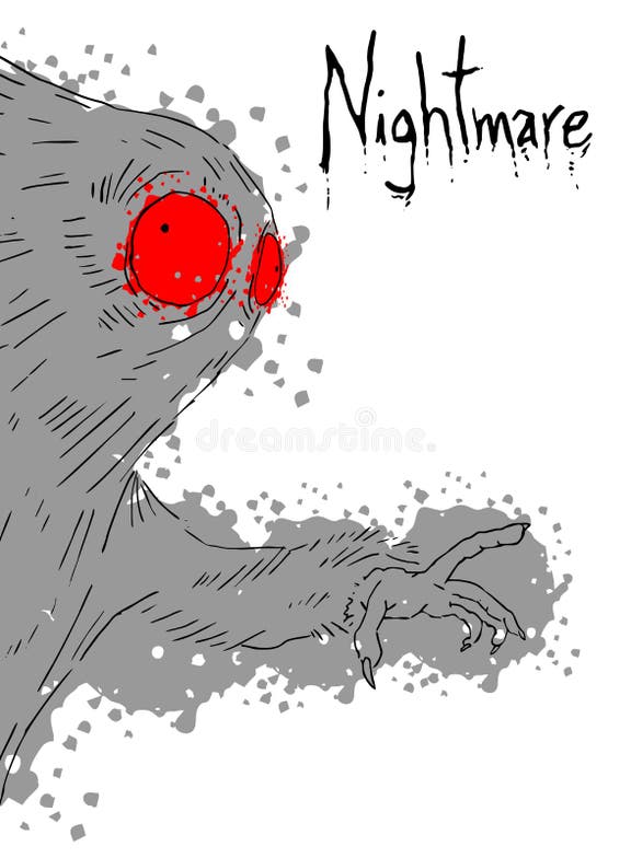 Fear monster stock vector. Illustration of nightmare - 80082669