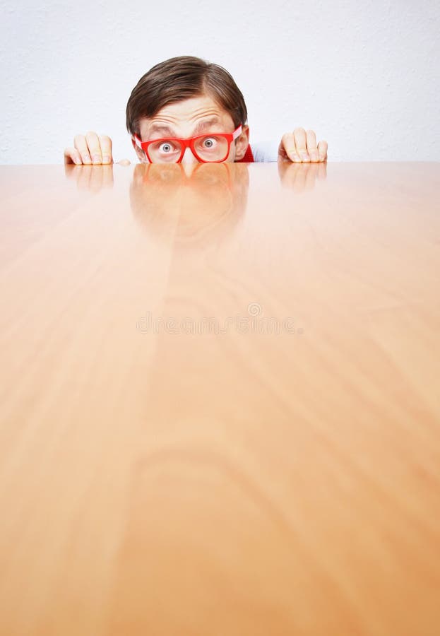 Scared office worker stock photo. Image of chatting, panic - 21492494