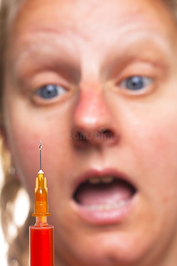 Fear or Phobia of Injections Stock Image - Image of phobia, needle ...