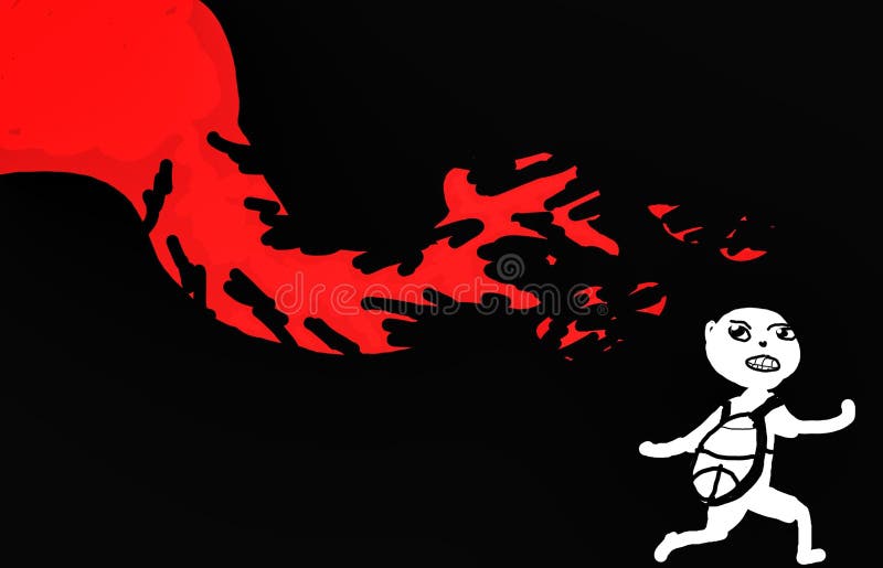 Fear of Red Colour. stock photo. Image of screenshot - 247581168