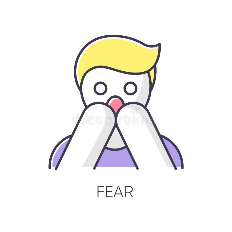Fear RGB color icon stock vector. Illustration of line - 182163911 Fear RGB color icon stock vector. Illustration of line - 182163911