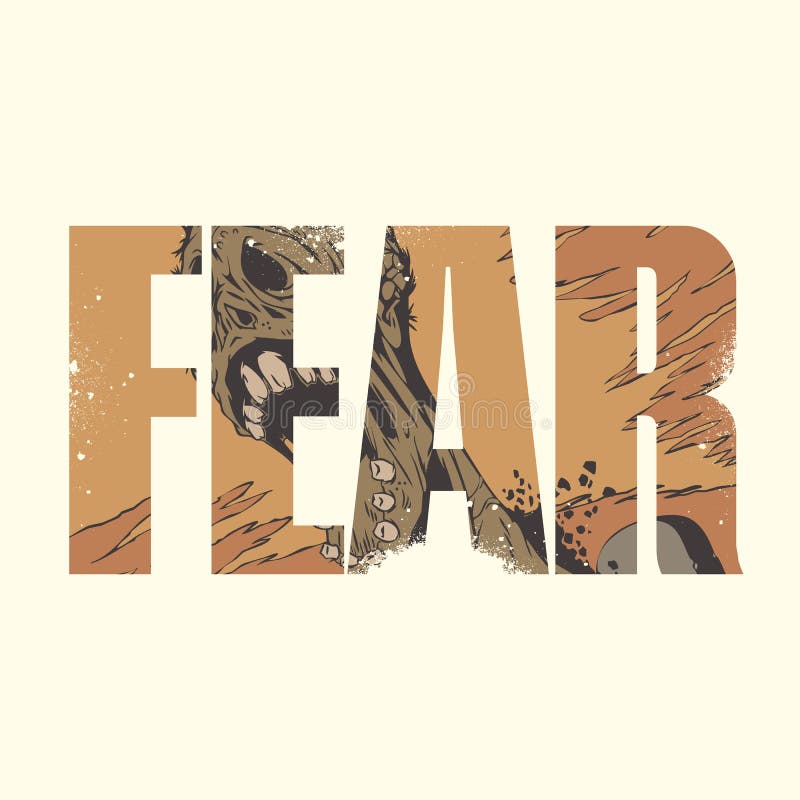 Fear sign stock vector. Illustration of ornament, logotype - 52525803