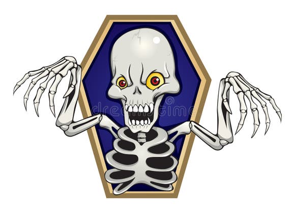 Fear Skeleton stock illustration. Illustration of design - 23299722