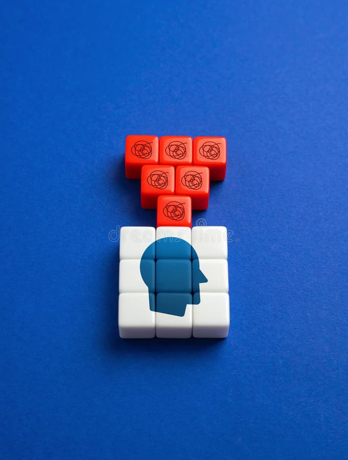 Fears and Worries. Obsessive Thoughts. Stress Stock Image - Image of ...