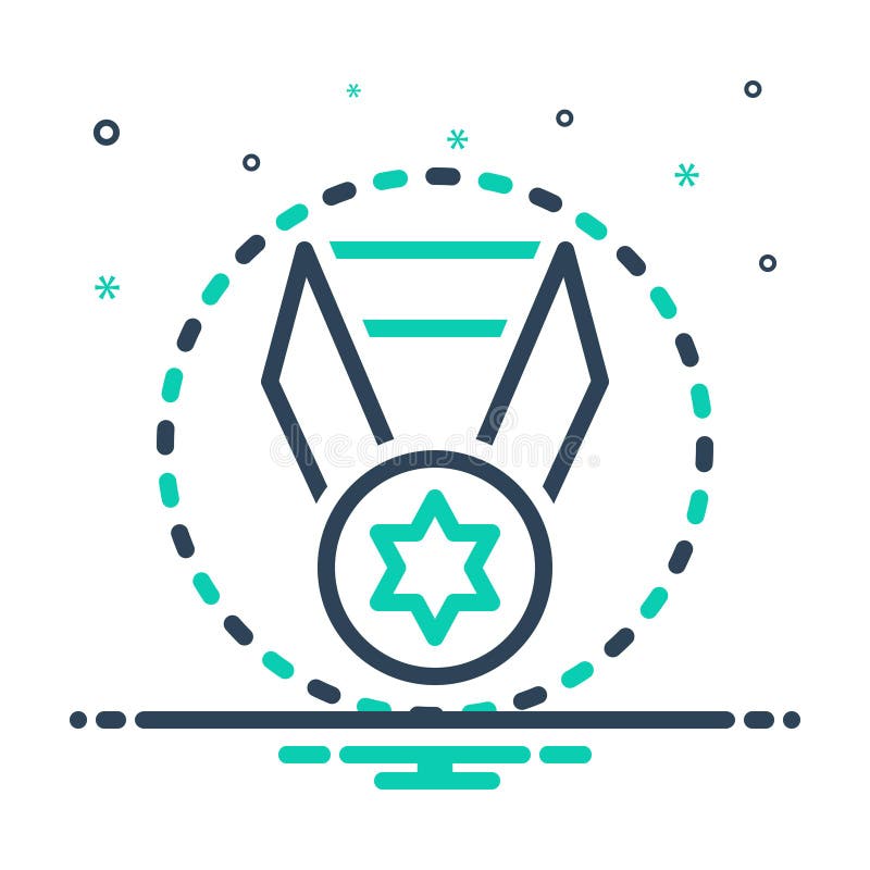 Mix Icon for Triumph, Victory and Win Stock Vector - Illustration of ...