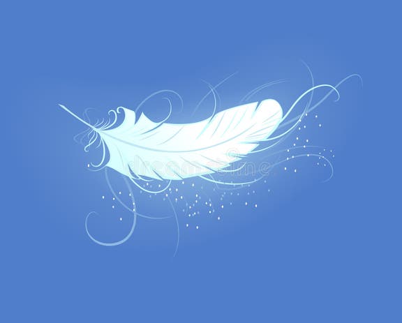 Luminous White Feather Angel Stock Illustrations – 69 Luminous White ...