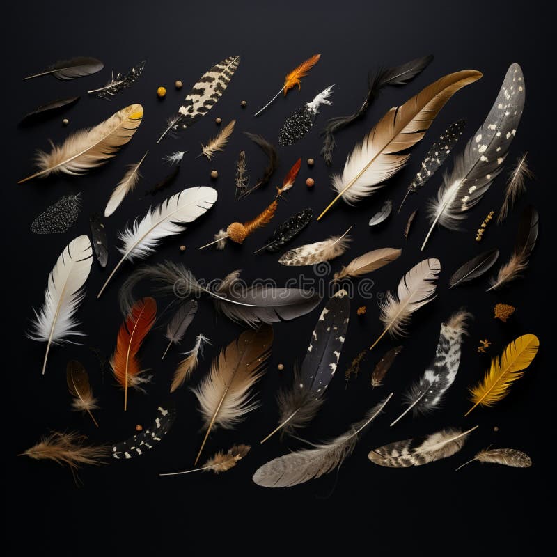 Feather Background Generated by AI Tool Stock Illustration ...