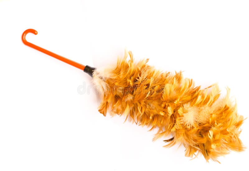 Feather Broom Isolated on White Colour Background Stock Image - Image ...