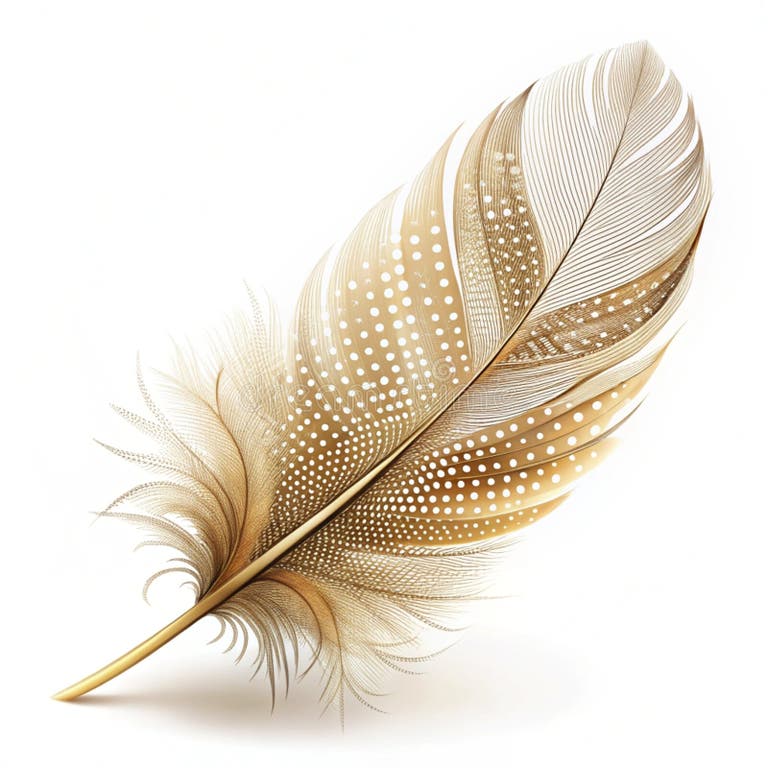 Abstract Feather with Dots stock illustration. Illustration of feather ...