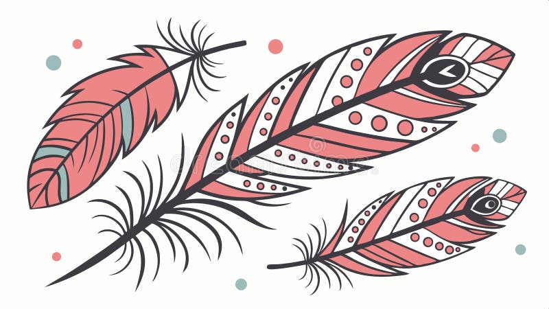 Feather Design Elements, Boho Style, Decorative Plumes, Light and Airy ...