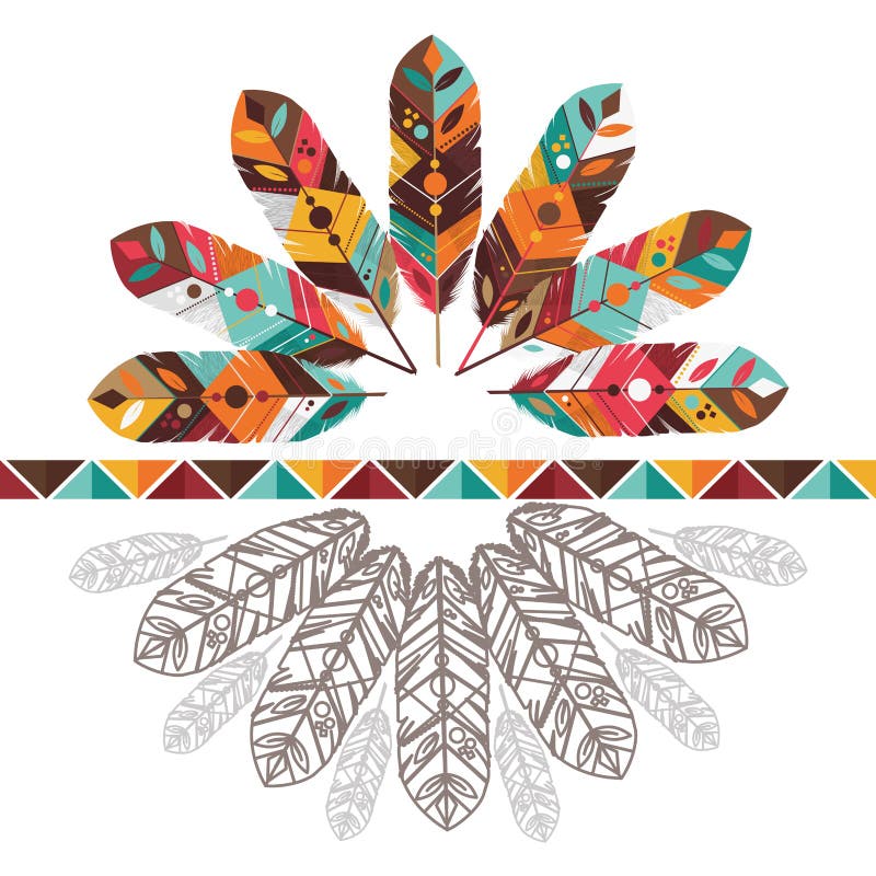 Feather Design Stock Illustrations – 192,523 Feather Design Stock ...