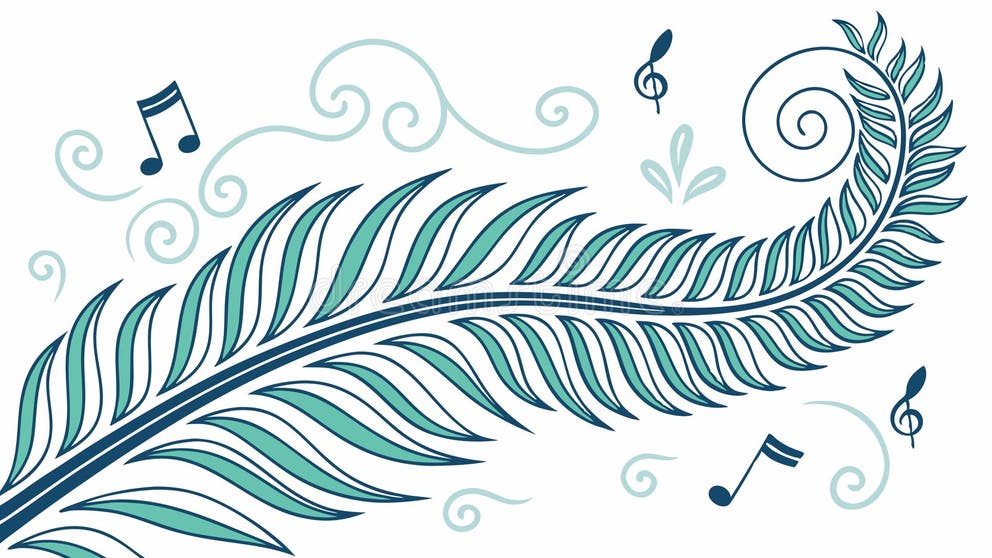 Feather Dissolving into Musical Notes Creative Vector, Vector Design ...