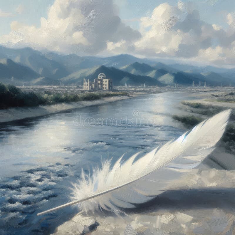 Feather and Dome in Post-Atomic Stillness Stock Illustration ...