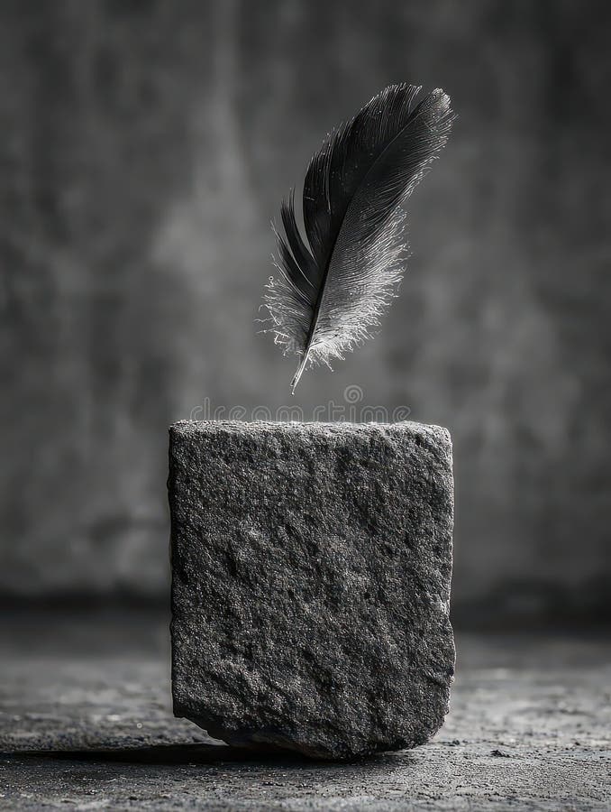 Floating Feather Black White Stock Illustrations – 1,994 Floating ...