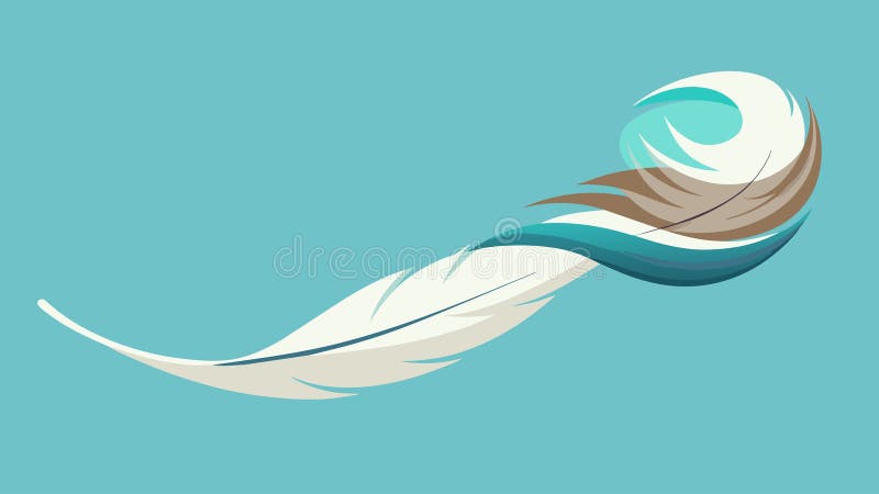 A Feather Floating in the Wind Symbolizing the Lightness and Freedom of ...