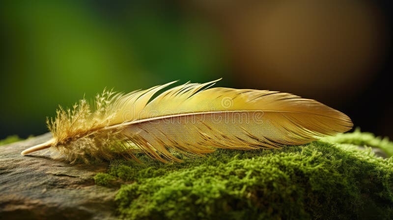 Feather golden goose stock illustration. Illustration of closeup ...