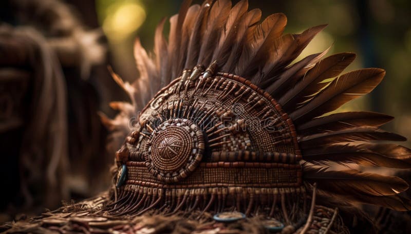 Feather Headdress Symbolizes Indigenous Culture Elegance and History ...