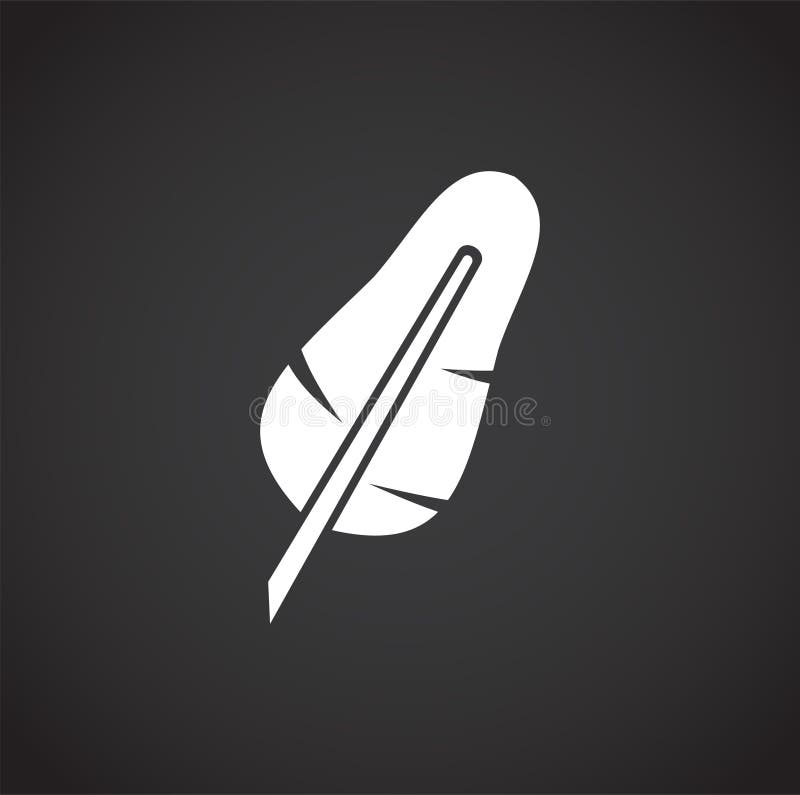 Feather Icon on Background for Graphic and Web Design. Creative ...