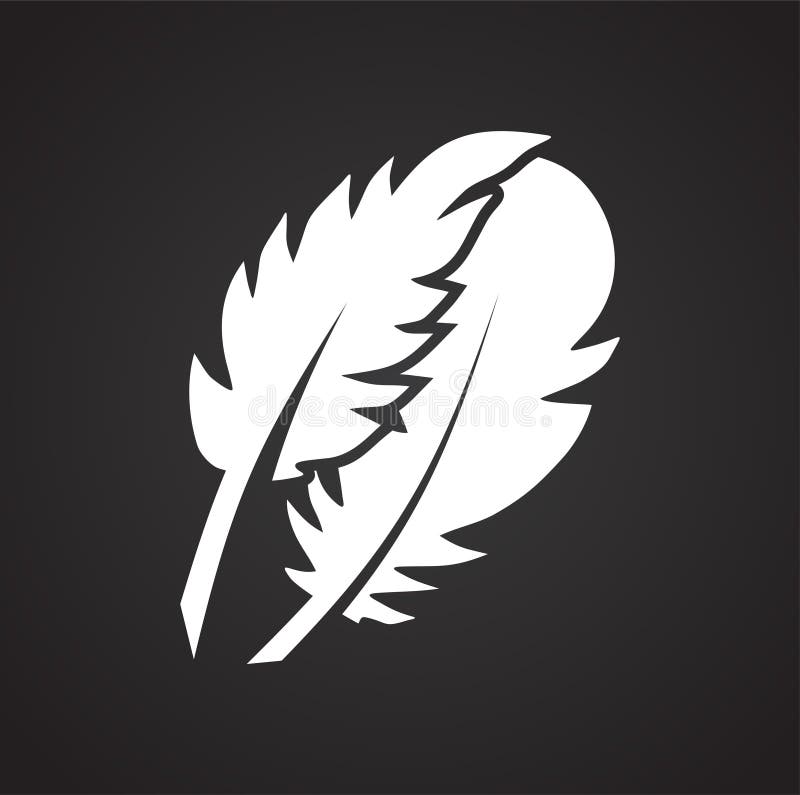 Feather Icon on Background for Graphic and Web Design. Simple Vector ...