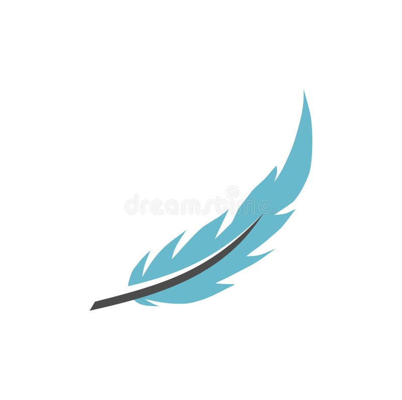 Feather Icon on Background for Graphic and Web Design. Simple Vector ...
