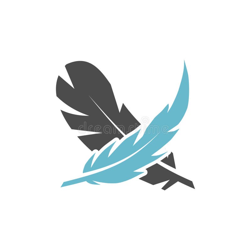 Feather Icon on Background for Graphic and Web Design. Simple Vector ...