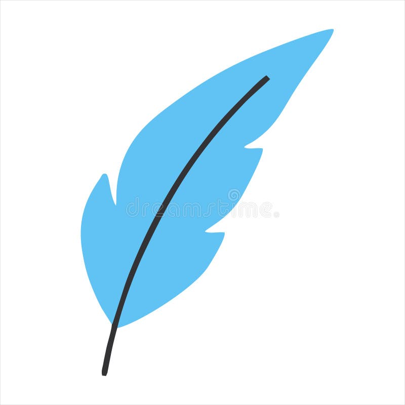 Feather Icon Isolated on White Background. Feather Icon in Trendy ...