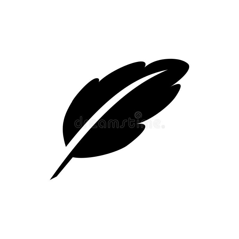 Feather Icon. One of Set Web Icons Stock Vector - Illustration of ...