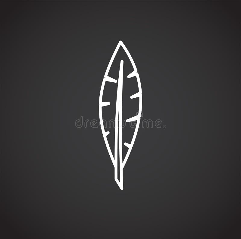 Feather Icon Outline on Background for Graphic and Web Design. Creative ...