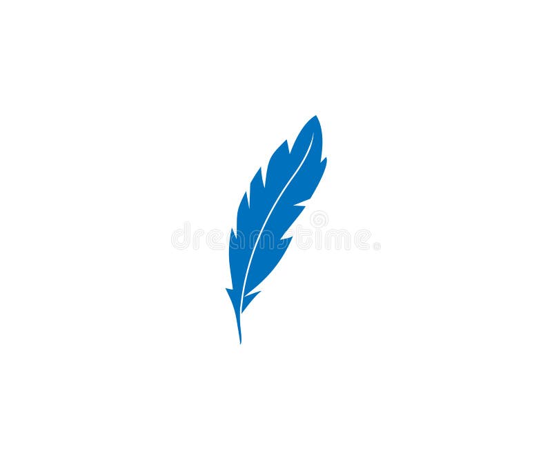 Feather Icon on White Background. Vector Illustration. Stock Vector ...