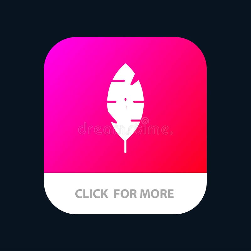 Feather, Ink, Write Mobile App Icon Design Stock Vector - Illustration ...