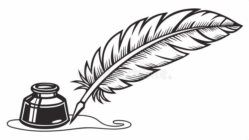 Feather and Ink Writing Calligraphy, Pen Ink and Vintage Writing ...