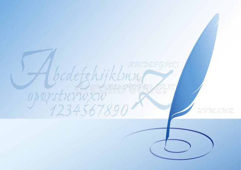 Quill Pen Letters Stock Illustrations – 453 Quill Pen Letters Stock ...