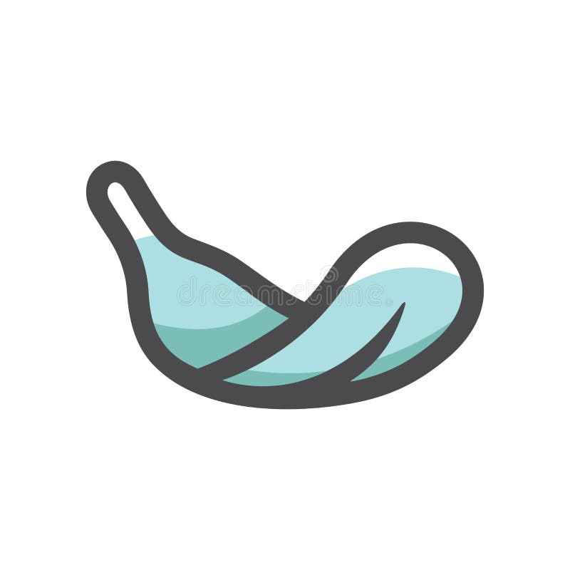 Feather Light Fluff Vector Icon Cartoon Illustration Stock Vector ...