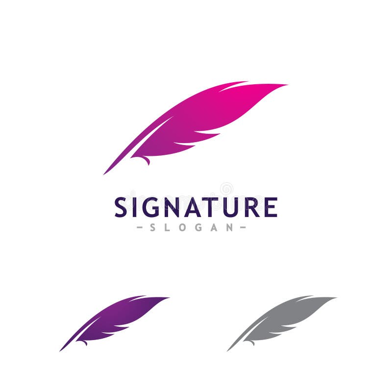 Feather Logo Concepts Creative Feather Logo Design Vector Stock Vector ...
