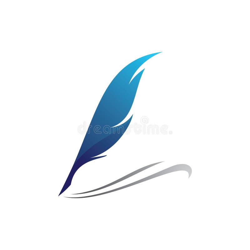 Feather Logo Concepts Creative Feather Logo Design Vector Stock Vector ...