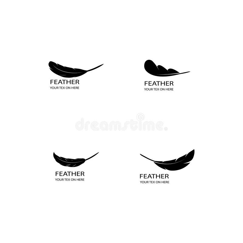 Feather logo stock vector. Illustration of icon, corporate - 195662009