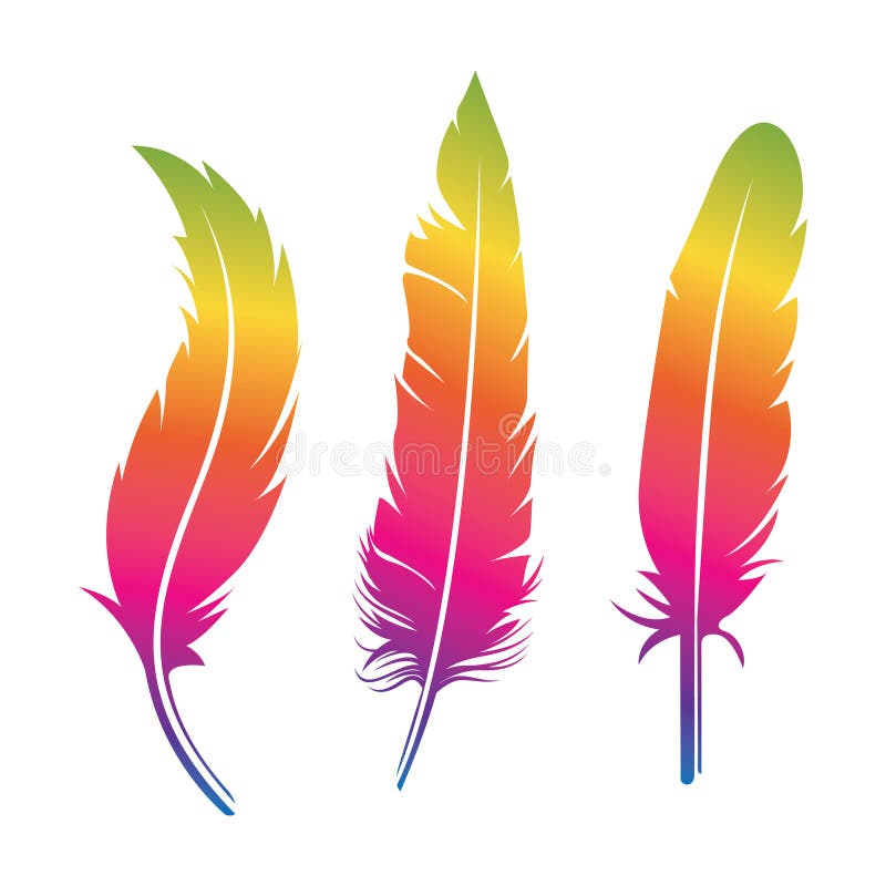 FEATHER LOGO OK stock illustration. Illustration of quill - 164520167