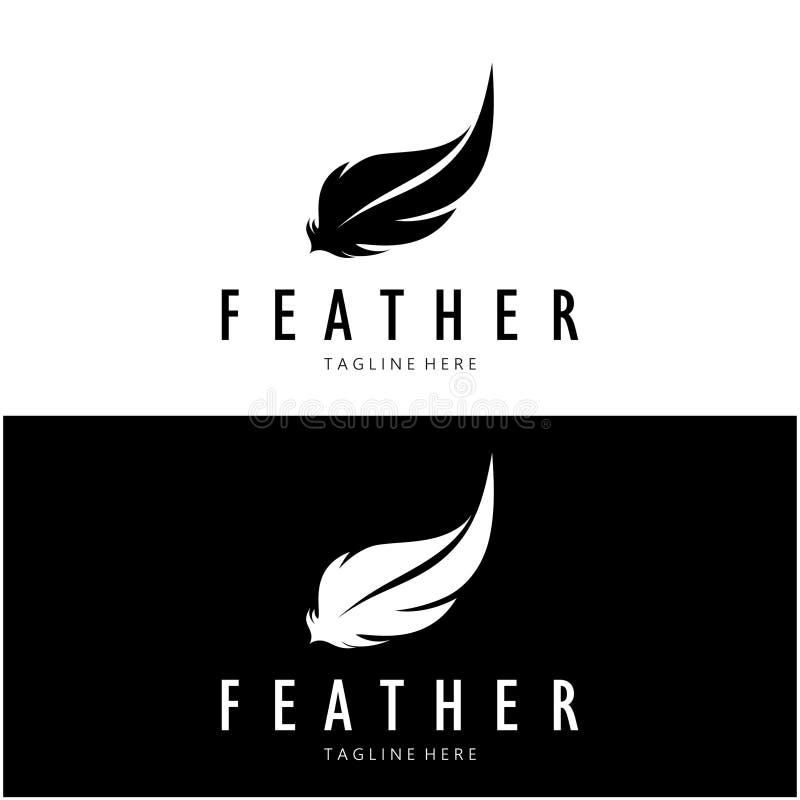 Feather Logo, Feather Pen Logo, Law Firm Feather Logo Vector Simple ...