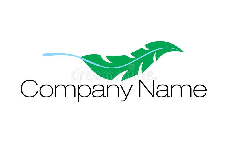 Feather logo stock vector. Illustration of companies - 83767817