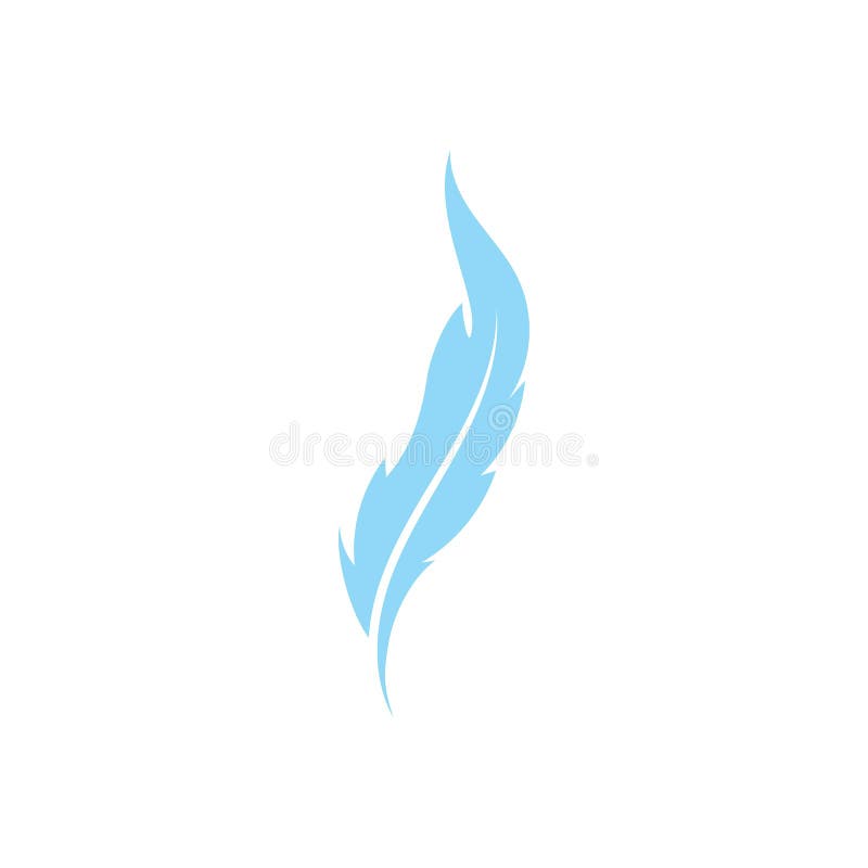Feather Logo Symbol Vector Template Stock Vector - Illustration of icon ...