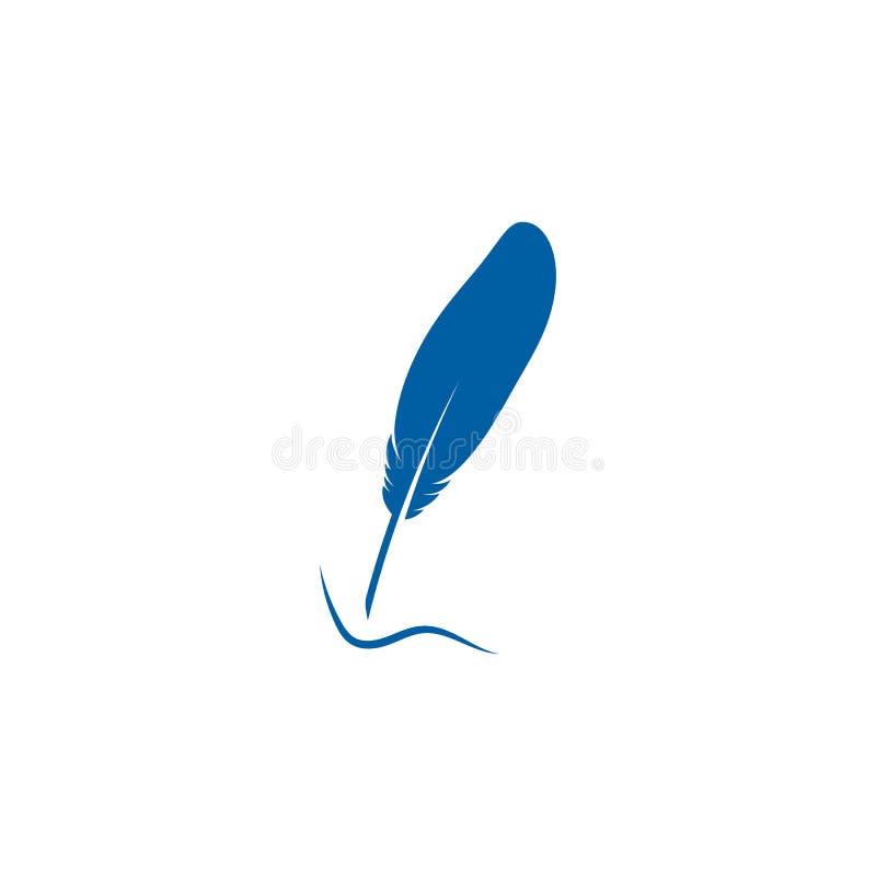 Feather Logo Template Vector Icon Stock Vector - Illustration of ...