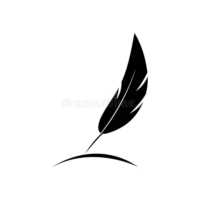Feather logo vector stock illustration. Illustration of paper - 181442596