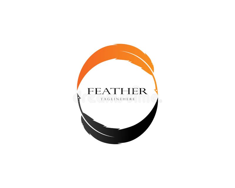 Feather logo vector stock illustration. Illustration of sign - 174613461