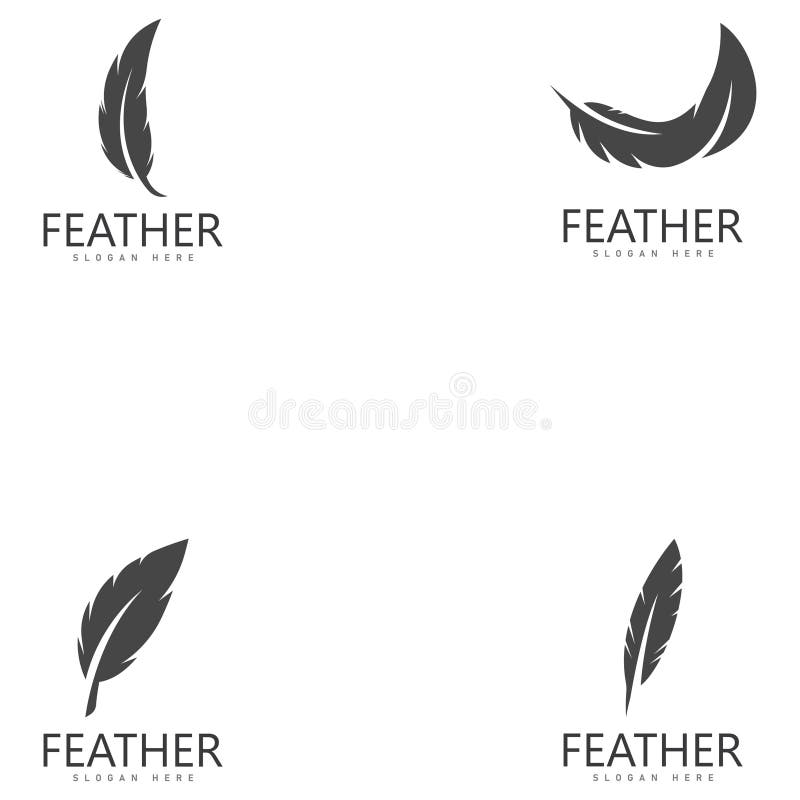 Feather logo stock vector. Illustration of companies - 83767817
