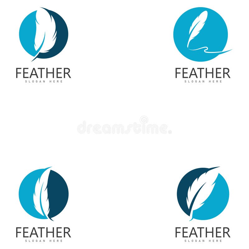 Feather logo stock vector. Illustration of companies - 83767817