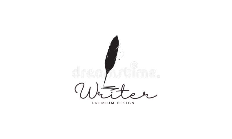 Feather Old As Pencil Old Logo Vector Symbol Icon Illustration Design ...