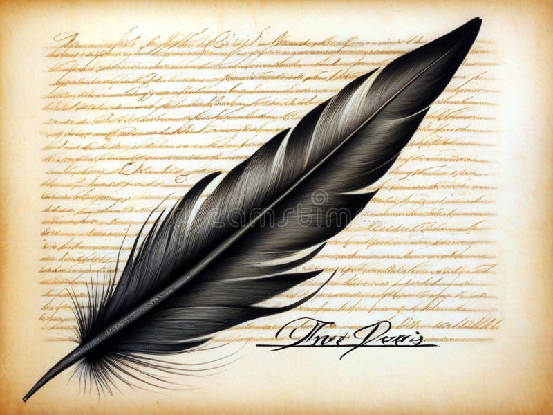 Feather Text Stock Illustrations – 20,845 Feather Text Stock ...