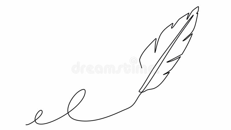 Eagle. One Line Drawing Animation. Video Clip with Alpha Channel. Stock ...