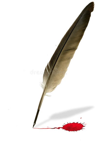 Feather Pen and Blood Stain Stock Photo - Image of retro, blood: 7012966