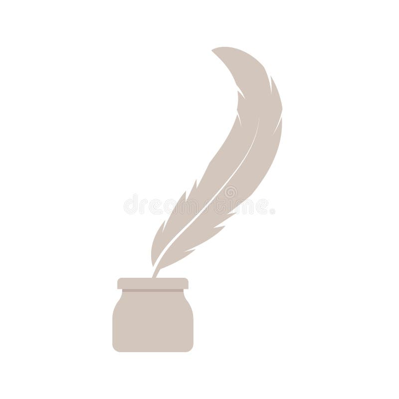 Feather Pen Icon Vector Element Design Template Stock Vector ...